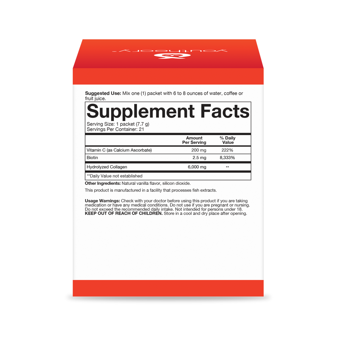 Collagen Powder Packets | Skin, Hair & Nail formula | Shop Youtheory®